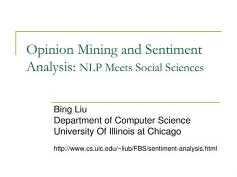 Ppt Opinion Mining And Sentiment Analysis Nlp Meets Social Sciences Powerpoint Presentation