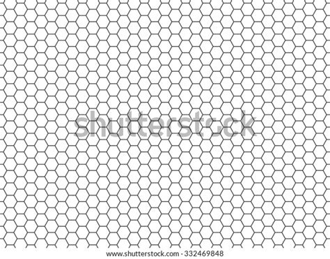 Grid Seamless Pattern Hexagonal Cell Texture Stock Vector Royalty Free
