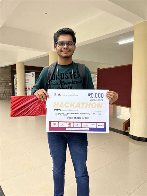 Sujay V On Linkedin Hackathonwinners Techinnovation Problemsolving