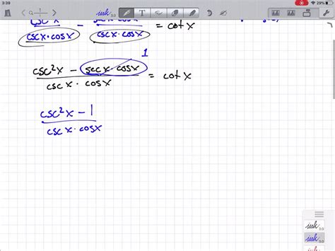 Solved Verify The Equation Is An Identity Using Fundamental Identities And A B ± C D A D