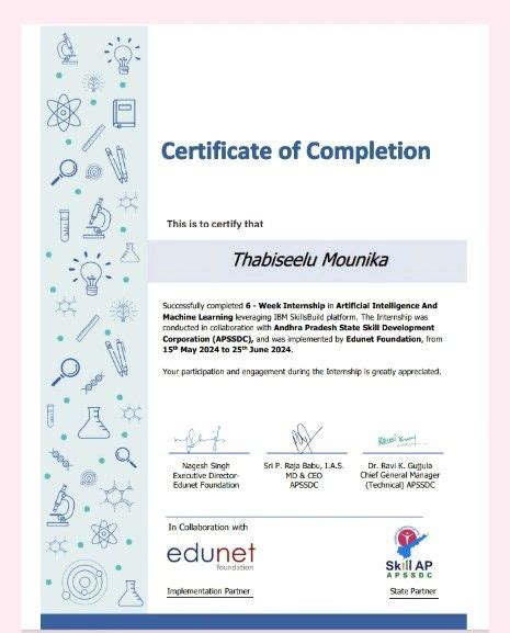 My First Apssdc Certificate Successfully Completed 6 Week Internship