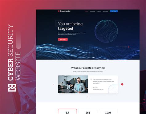 Cyber Security Landing Page Behance