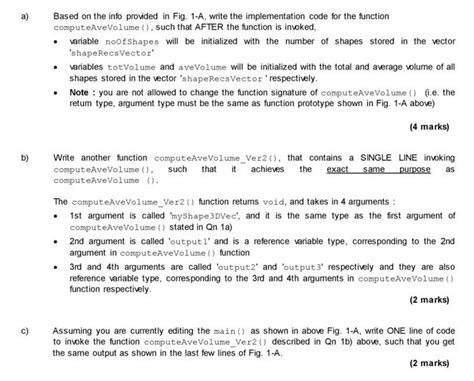 solved 1 the figure below describes a main program that