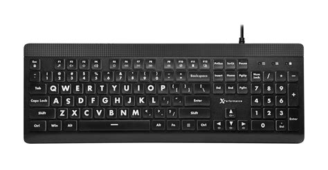 Large Print Backlit Keyboard Easy Typing With 7 Colors Brightness C X9 Performance