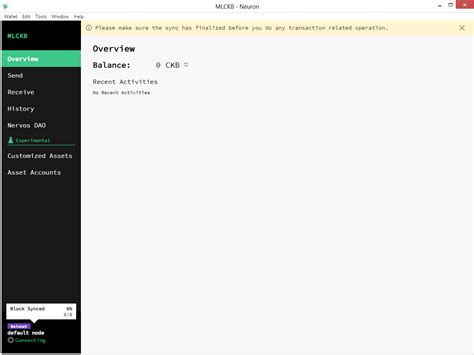 neuron wallet not syncing · issue 2170 · nervosnetwork neuron · github