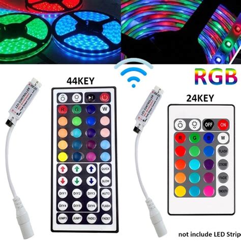 24key 44key Ir Remote Controller Box Ac Dc 12v For Led Rgb Smd 3528 5050 Light Strip Wish