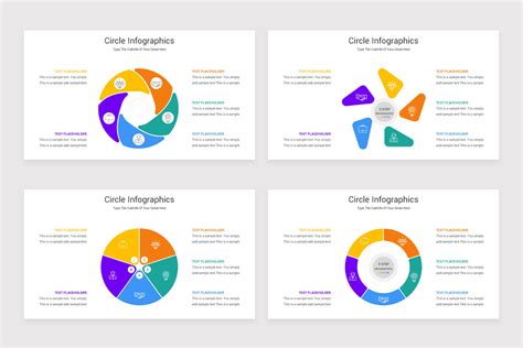circle segments 5 sections powerpoint template nulivo market