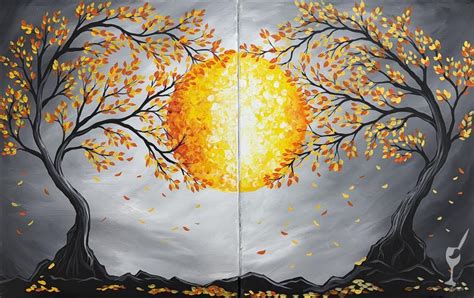Through The Harvest Moon Trees Set Or Individual Friday September