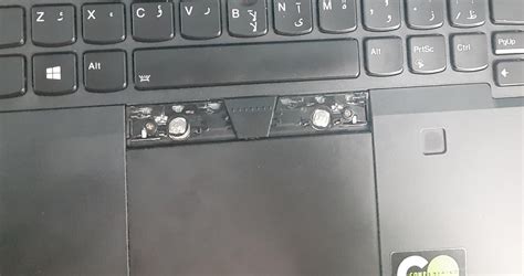 The Left Click Button Seems To Have Moved A Bit Up Its Not Making The Click Sound When