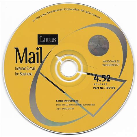 Lotus Mail 452 Lotus Development Corporation Free Download Borrow