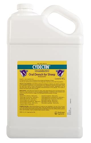 Rx Item Cydectin Oral Drench For Sheep Moxidectin 4l By Bayer