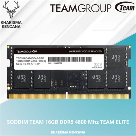 Jual SODDIM TEAM GB DDR Mhz TEAM ELITE Shopee Indonesia