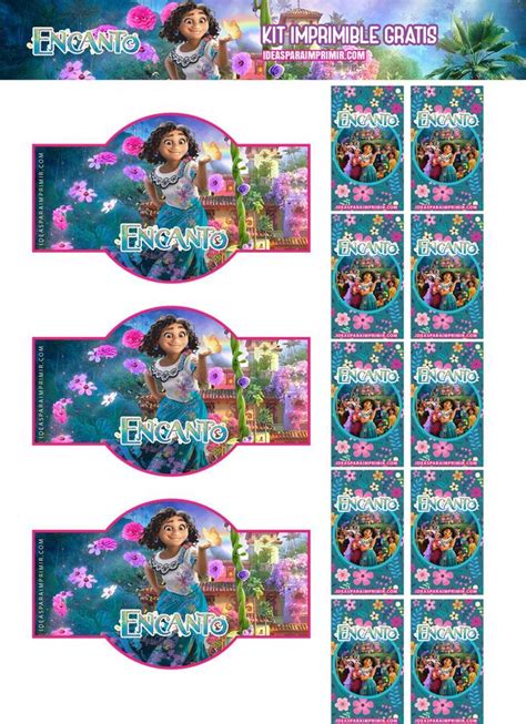 Etiquetas Candybar Encanto Disney Gratis Imprimibles Para Fiestas