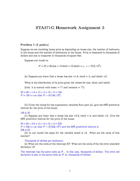 seminar assignments homework assignment 5 questions answers