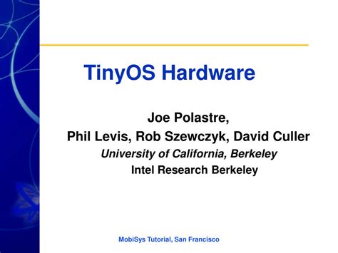 PPT TinyOS Hardware PowerPoint Presentation Free Download ID 677393