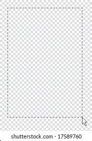 Transparent Background Selection Frame By Arrow Stock Vector Royalty Free Shutterstock