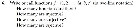 Solved A B C In Two Line Notation Write Out All