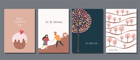 발렌타인 데이를 위한 엽서 세트 아이스 스케이트와 다양한 축제 요소에서 사랑에 빠진 커플 날짜 저장 개념에 대한 스톡 벡터 아트 및 기타 이미지 Istock