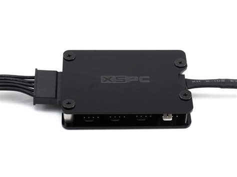 Way PWM Splitter Hub SATA Powered Black XSPC Performance PC Water Cooling