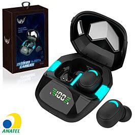 Fone De Ouvido Bluetooth Gamer Com Display E Led A