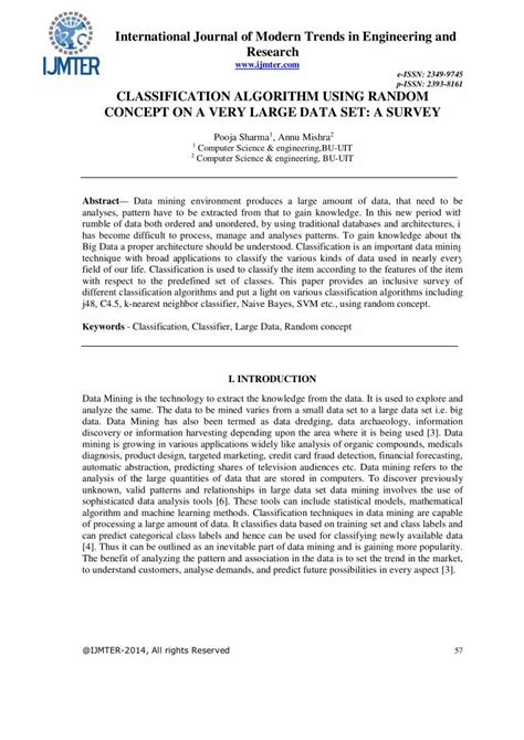 Pdf Classification Algorithm Using Random Concept On A Very Large Data Set A Survey Dokumen