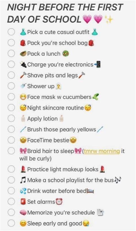 School How To Memorize Things Night Skin Care Routine Night Before