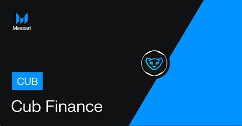 Cub Finance Price Cub To Usd Research News And Fundraising Messari