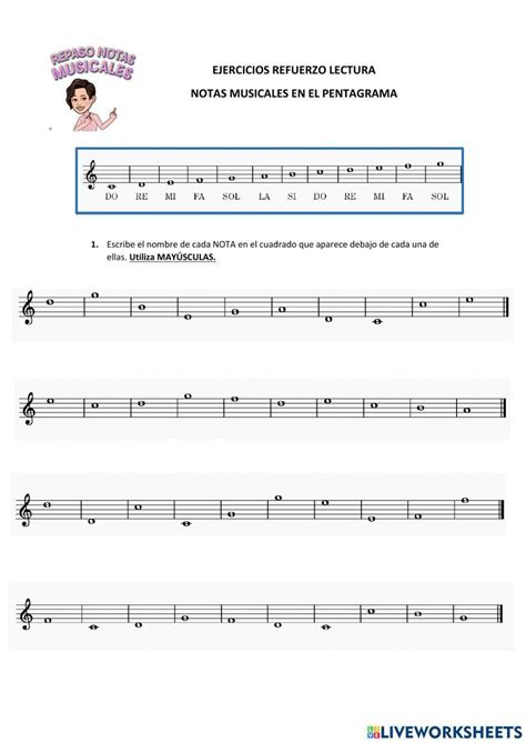 Notas Musicales Pentagrama