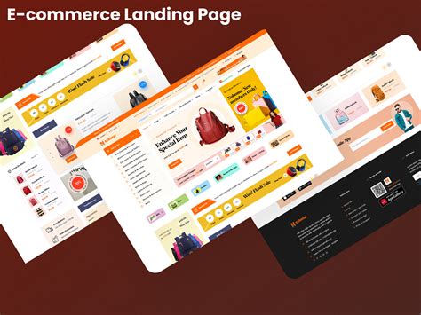E Commerce Landing Page On Behance