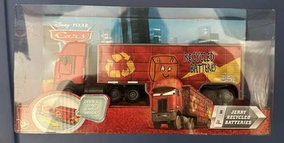 Disney Pixar Original Cars Hauler Jerry Recycled Batteries” 5 New