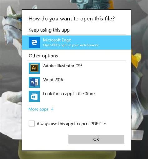 Two Ways To Change Default PDF Reader In Windows 10