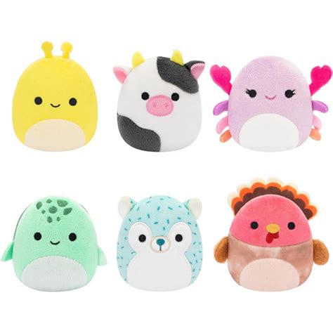 Squishmallows Micromallows 25 Plush 6 Pack Connor Cailey Cole Etc