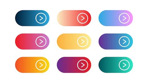 Premium Vector Vector Set Of Modern Gradient App Or Game Buttons User Interface Web Button