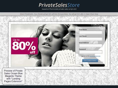 private sales ocean blue magento theme v2 x overview plumrocket