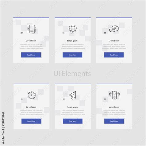 Business Web Cards Template With Text And Icon Website And Application