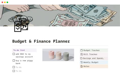 Budget And Finance Planner Notion Template
