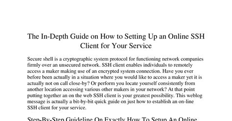 Ssh Client 5pdf Docdroid
