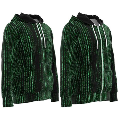 The Matrix Coding Programming Hacker Long Sleeve Hoodie Sweater