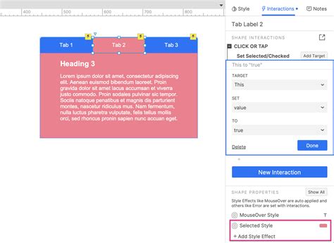 Selection Groups Axure Docs