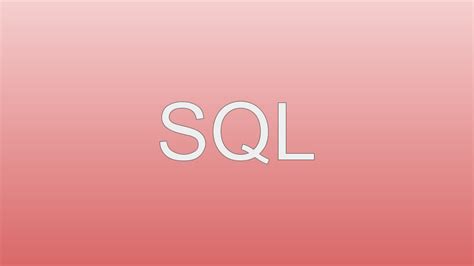 Sql The Unsung Hero