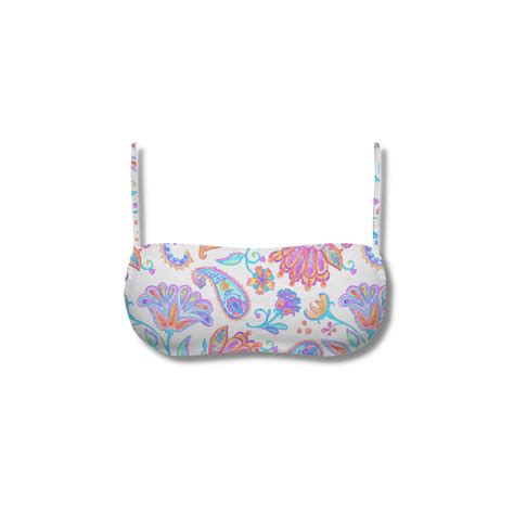 Bubbles Bikini Top Floral Corals Gosh Swim