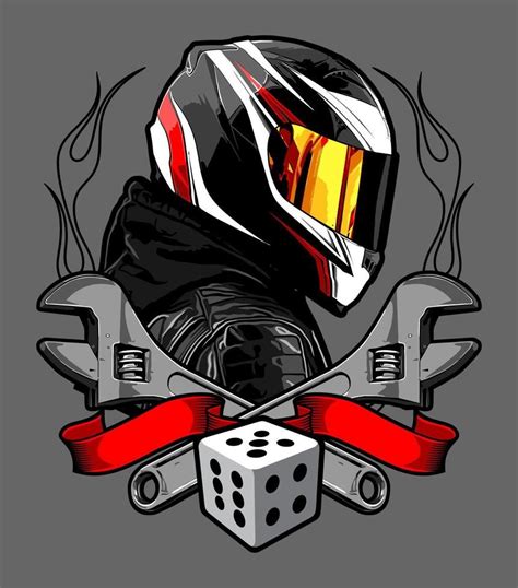 Biker Vector Art Biker Logo Design Bike Drawing Motorcycles Logo Design