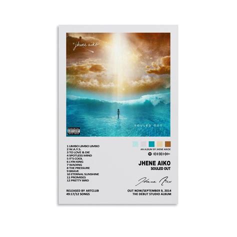 Amazon.com: Jhene Aiko Souled Out Music Canvas Art Album Poster Canvas Art Painting Decor Wall ...