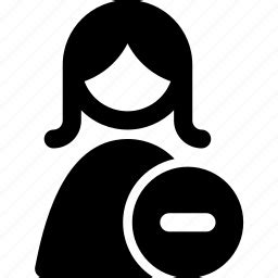 Action Delete Female Profile Users Icon Download On Iconfinder