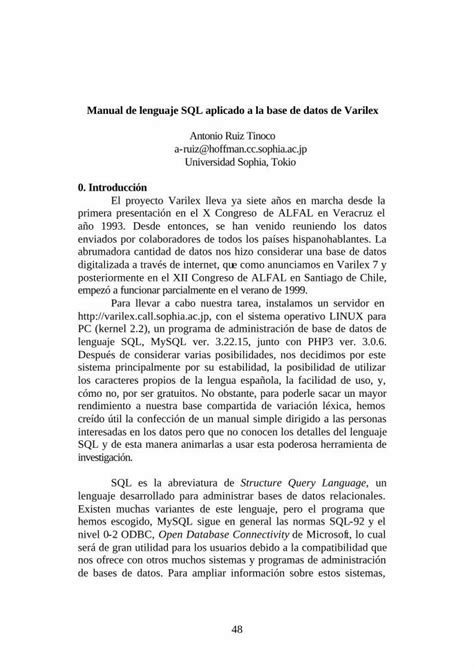 pdf manual de lenguaje sql aplicado a la base de datos de …lecture