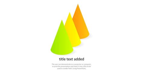 Group Of Three Colored Cones Google Slide Theme And Powerpoint Template Slidedocs