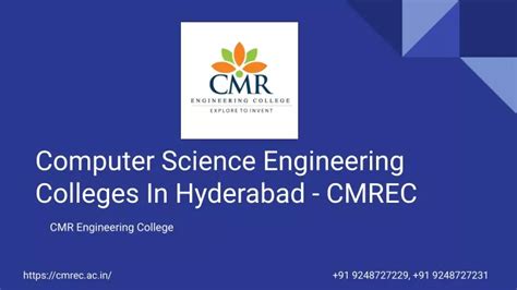 Ppt Computer Science Engineering Colleges In Hyderabad Cmr Engineering College Powerpoint
