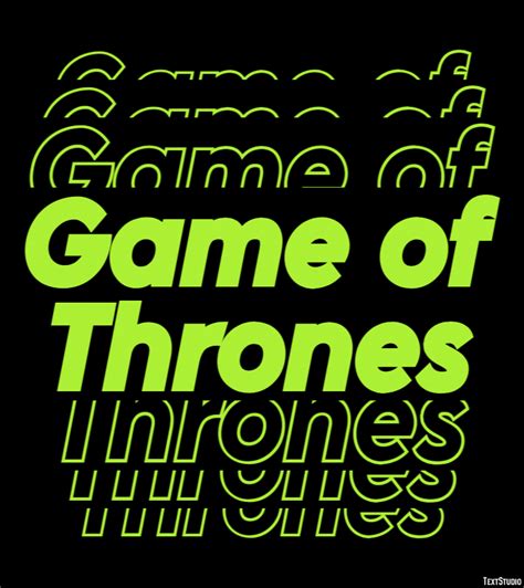 Game of Thrones Text Effect and Logo Design Brand