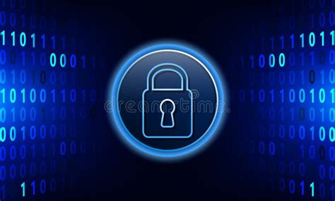 binary code vector abstract technology background with global security