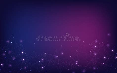 Global Network Connection Abstract Geometric Background With